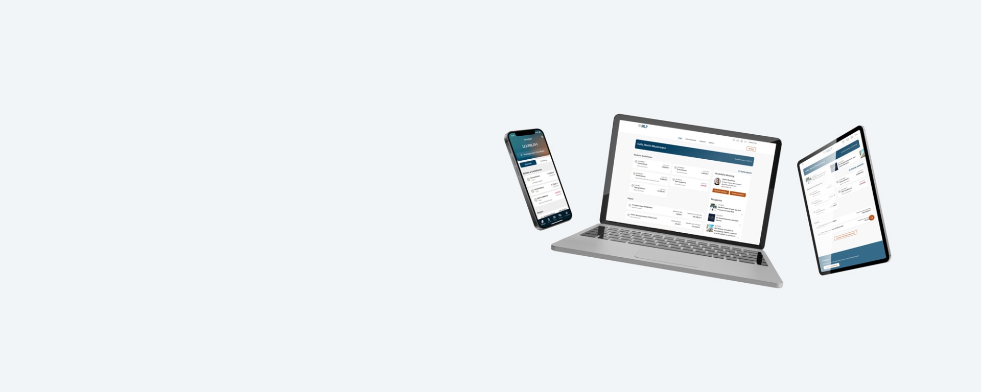 MLP Financial Home & Banking App im Überblick